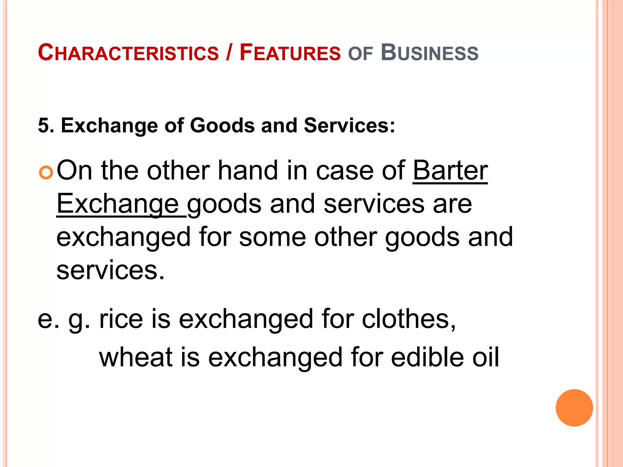 Business and Characteristics of business | PPTX