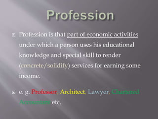 Grade 11 Profession and Characteristics | PPTX