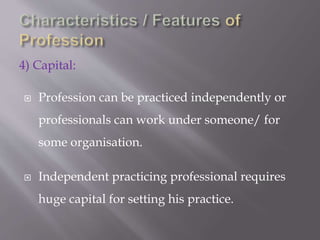Grade 11 Profession and Characteristics | PPTX