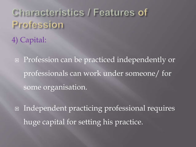 Grade 11 Profession and Characteristics | PPTX