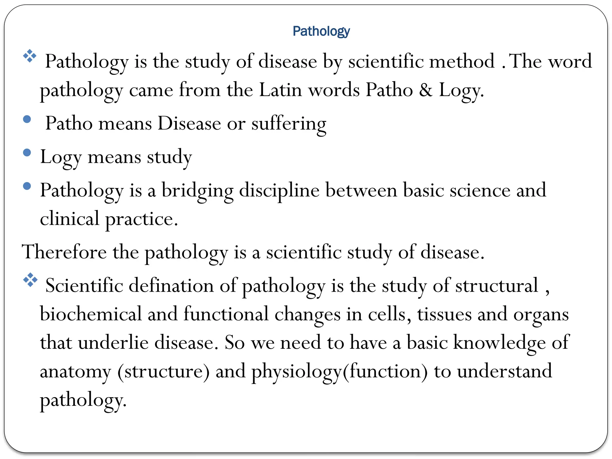 Introduction to pathology : Cell Injury | PPT