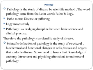 Introduction to pathology : Cell Injury | PPT