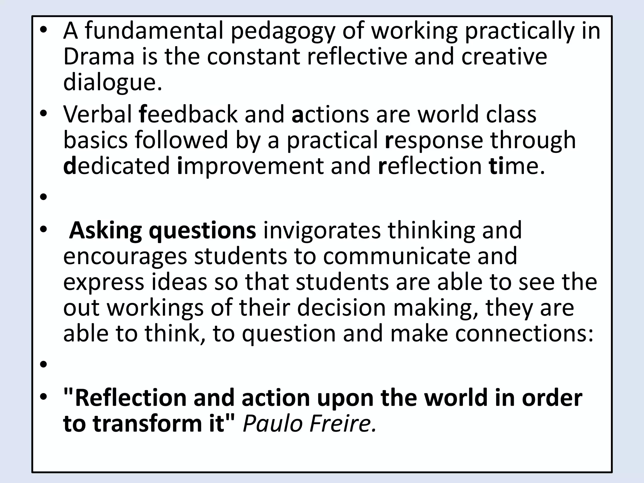 L1 Physical Theatre: Skills | PPTX