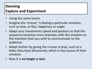 L1 Devising - Physical Theatre skills workshop 1 | PPTX