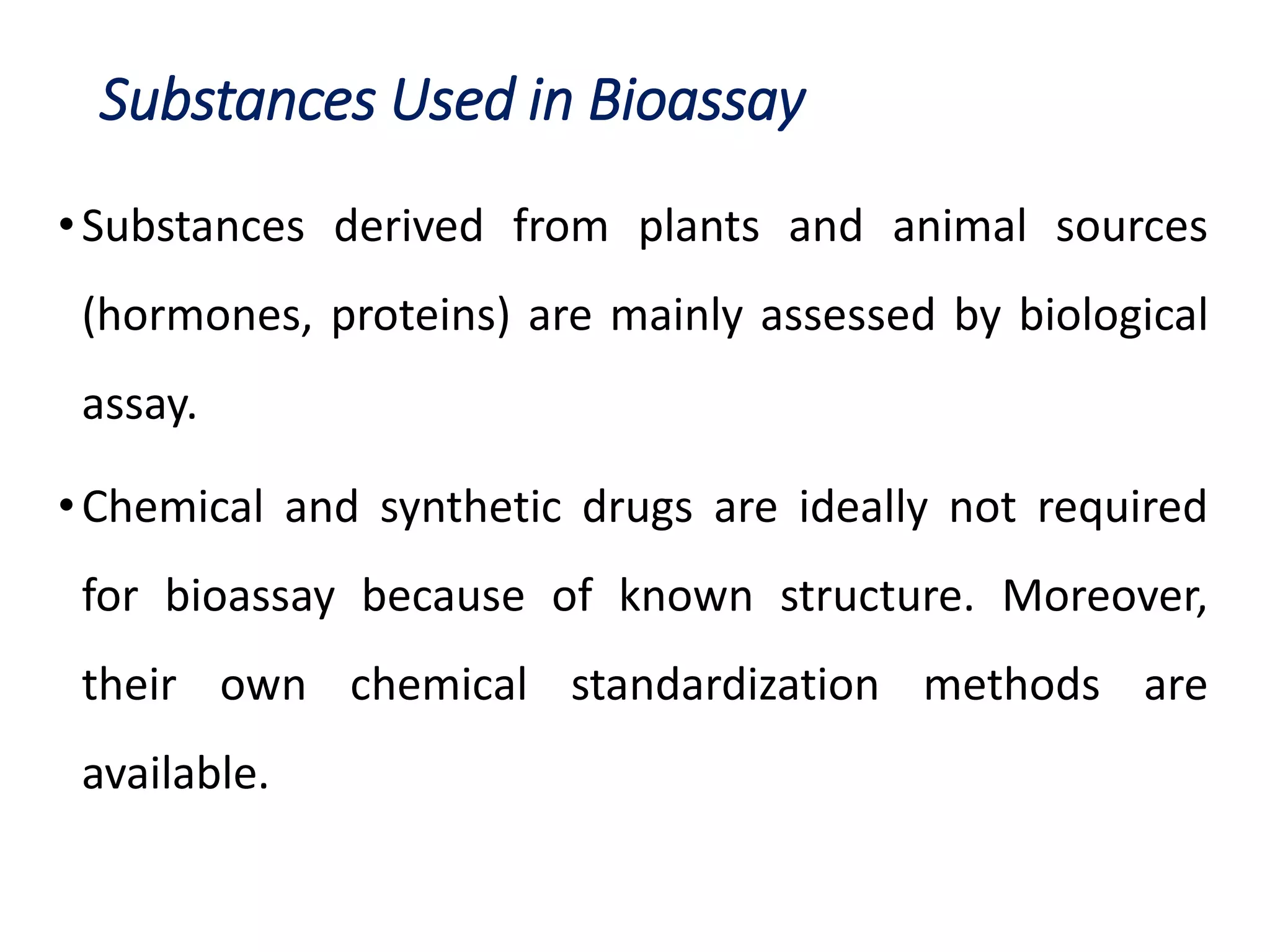 Principles of bioassay | PPTX