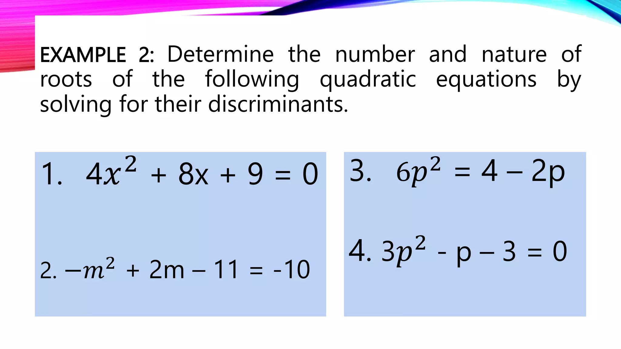 L1 Quadratic Equations.pptx | Physics | Science