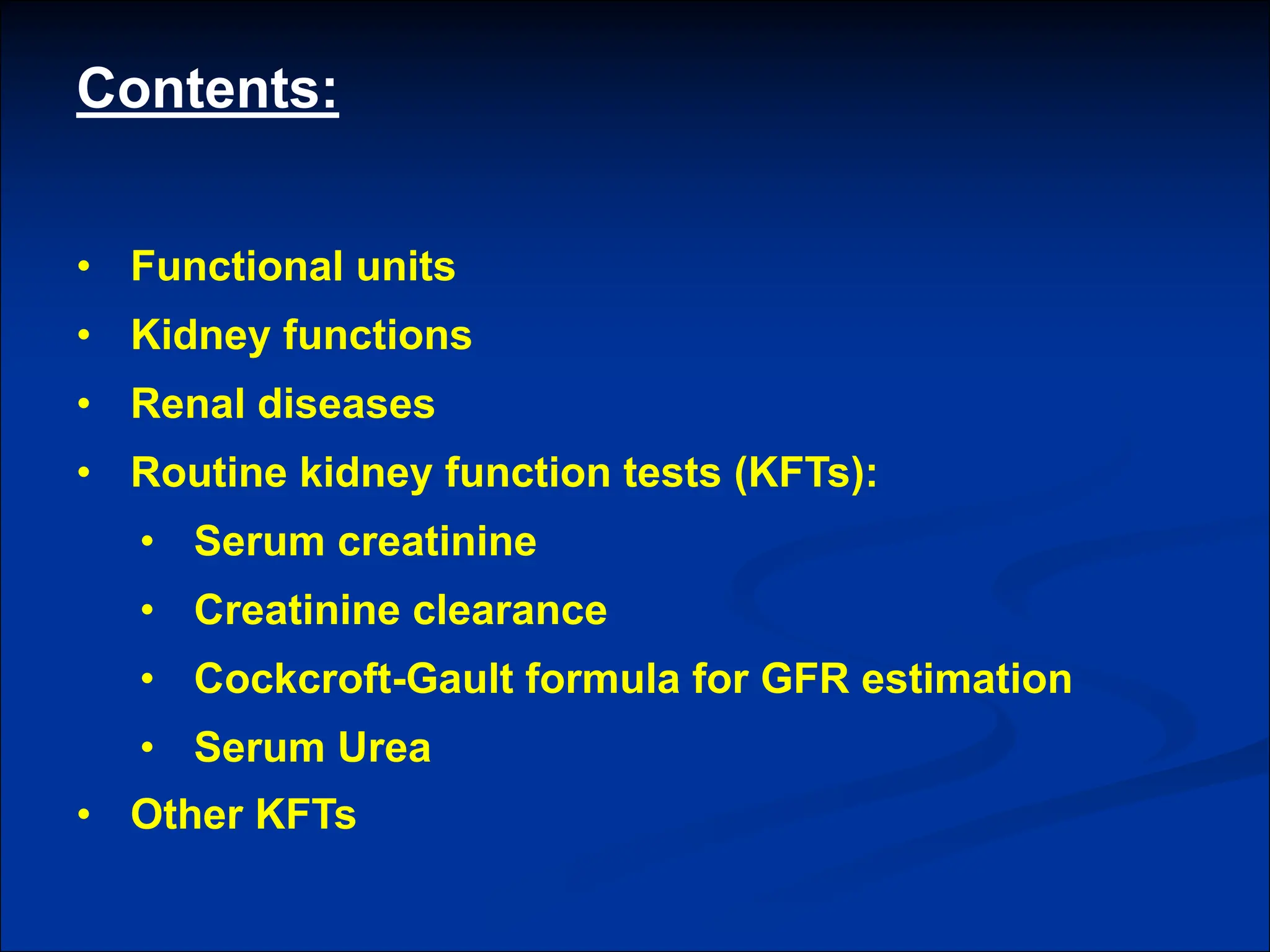 L1) Renal function tests.pdf lmmu, lusaka | PDF