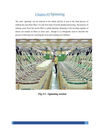 Industrial Attachment on Chandra Spinning Mills Ltd. | PDF