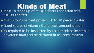 L1 tle8 kinds of meat & poultry for processing | PPTX