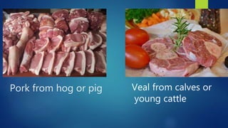 L1 tle8 kinds of meat & poultry for processing | PPTX