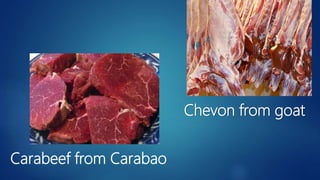 L1 tle8 kinds of meat & poultry for processing | PPTX