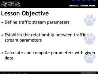 L1 Traffic Flow Parameters | PDF