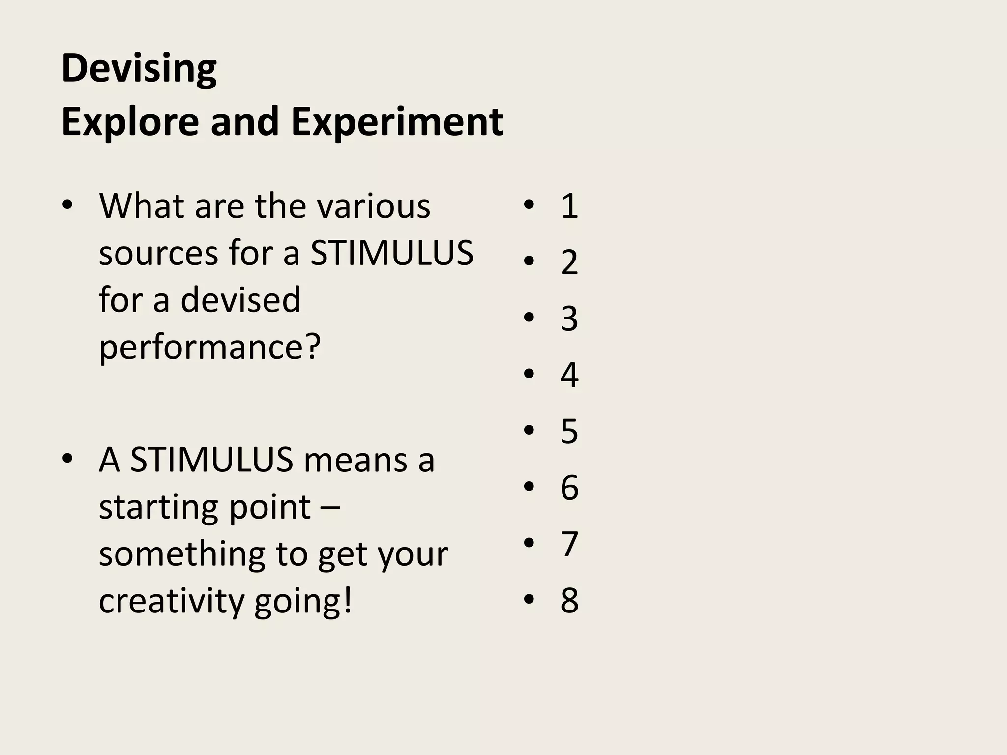GCSE Devising - Verbatim Theatre L1: Skills | PPTX