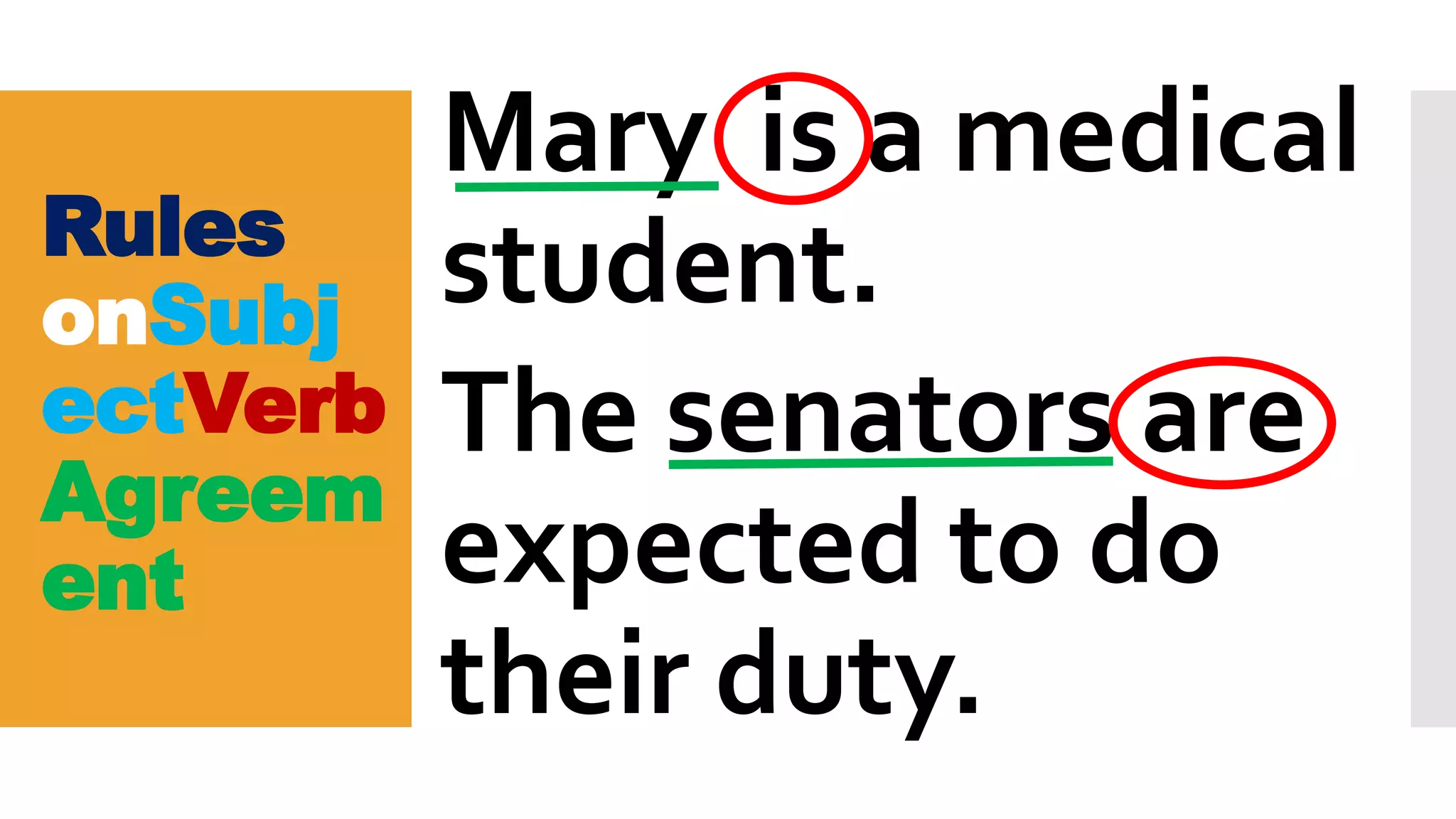 Grade 7 Subject- Verb Agreement | PPTX