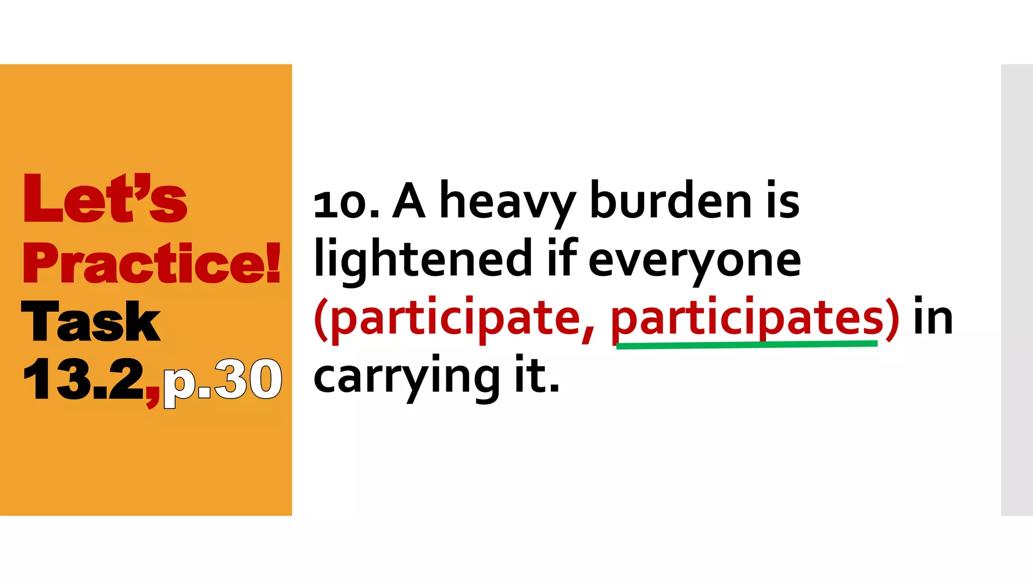 Grade 7 Subject- Verb Agreement | PPTX