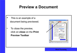 Introduction to word processing in detal | PPT