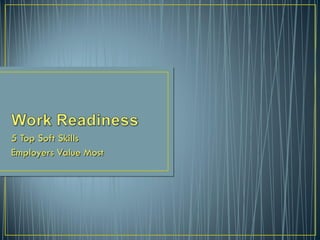 L1 Work Readiness Ppt | PPS