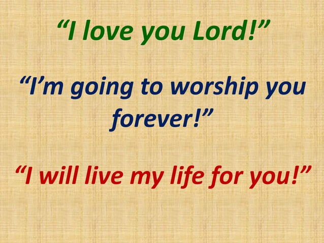 Worship Lesson 1 | PPT