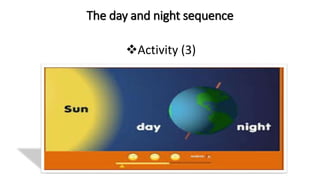 Movement of the Earth. / Formation of Shadow / The Day and Night / The ...