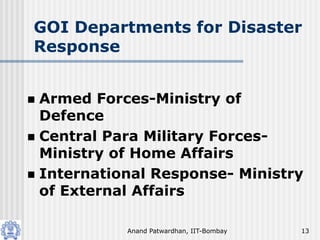 Disaster management in India and its challenges | PPT