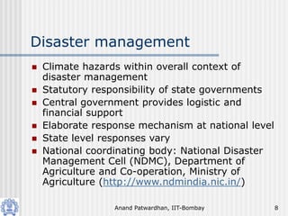 Disaster management in India and its challenges | PPT