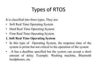 TOS based Embedded system design and development | PPTX