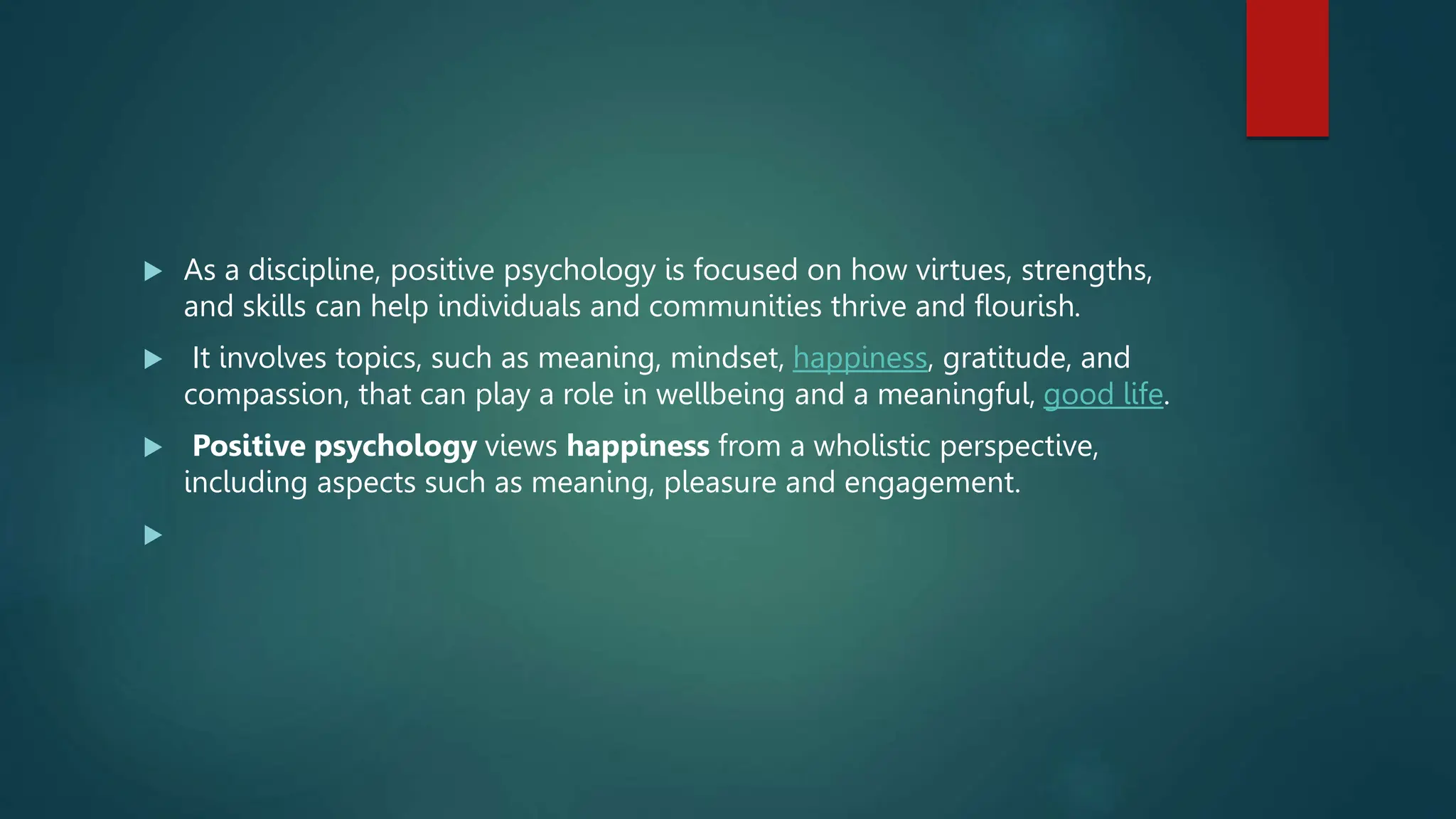 Persuit of happiness; all about role of seligman's positive psychology ...