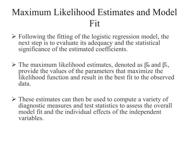 conditional probablity in logistic regression | PPTX | Physics | Science