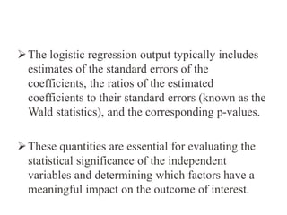 conditional probablity in logistic regression | PPTX