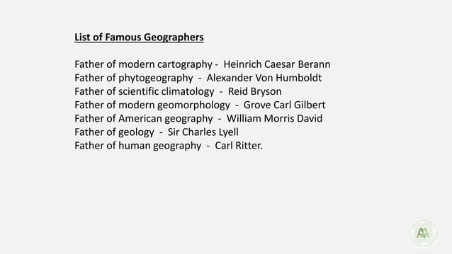 Evolution of geographical thought Greek scholars (hecataeus, Herodotus ...