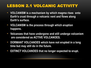 L2.1 VOLCANIC ACTIVITY.pptx presentation volcanic act | PPT