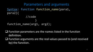 L2. Function in JS, CSE 202, BN11.p1df documents | PPT