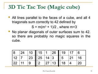 Tic Tac Toe Game playing strategies-PPTs | PPTX