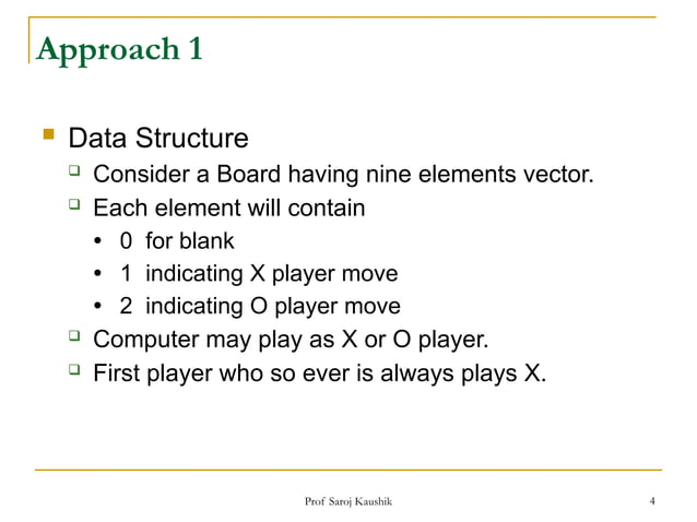 Tic Tac Toe Game playing strategies-PPTs | PPT