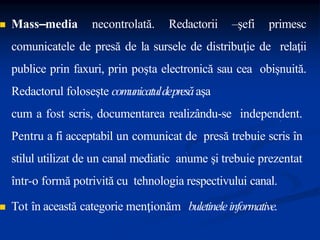 Canale de comunicare | PPTX