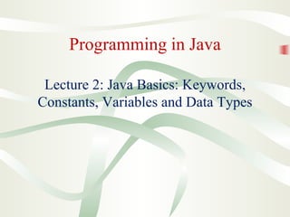 L2 datatypes and variables | PPT
