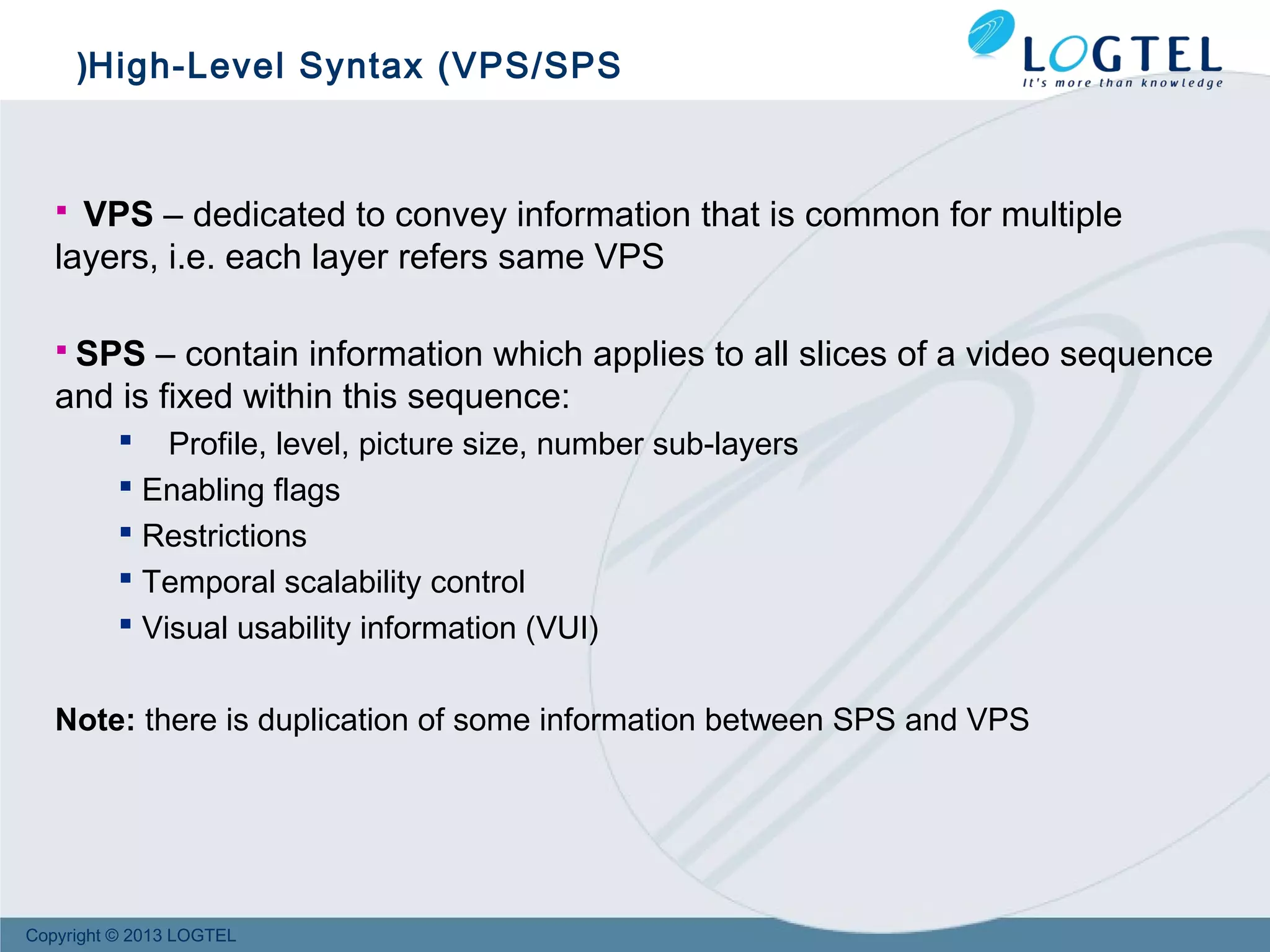 HEVC Definitions and high-level syntax | PPT