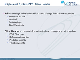 HEVC Definitions and high-level syntax | PPT