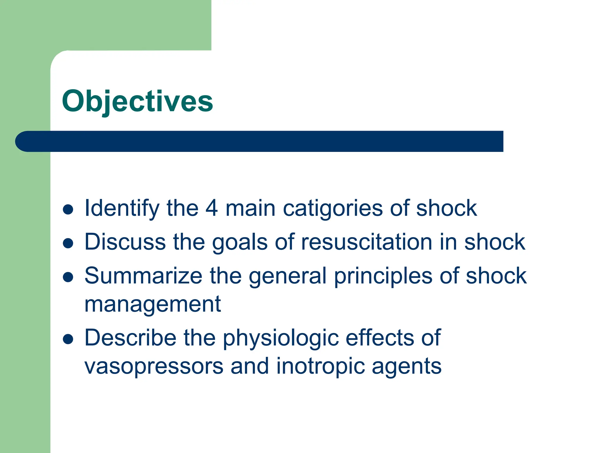 Diagnosis and Management of shock all treatment | PPT