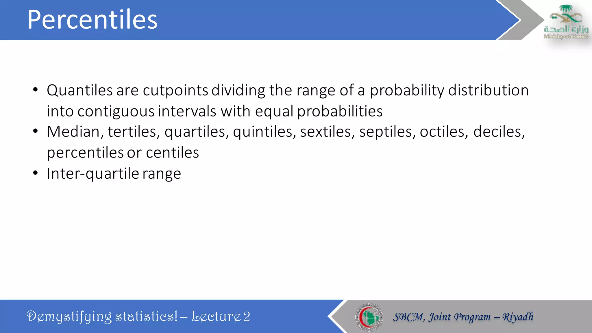 Probability distributions, sampling distributions and central limit ...