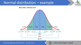 Probability distributions, sampling distributions and central limit ...