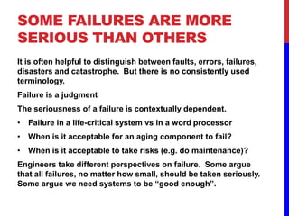 CS5032 Lecture 2: Failure | PPTX | Operating Systems | Computer ...