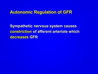 class 12 notes of zoology topic: glomerular filtration rate (GFR) | PDF