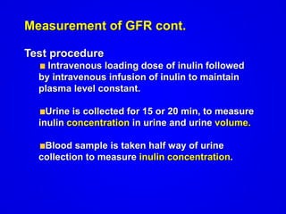 class 12 notes of zoology topic: glomerular filtration rate (GFR) | PDF