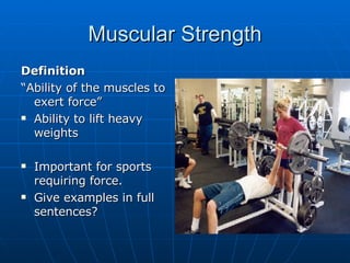 L2. Health, Fitness And Performance | PPT | Fitness and Exercise ...