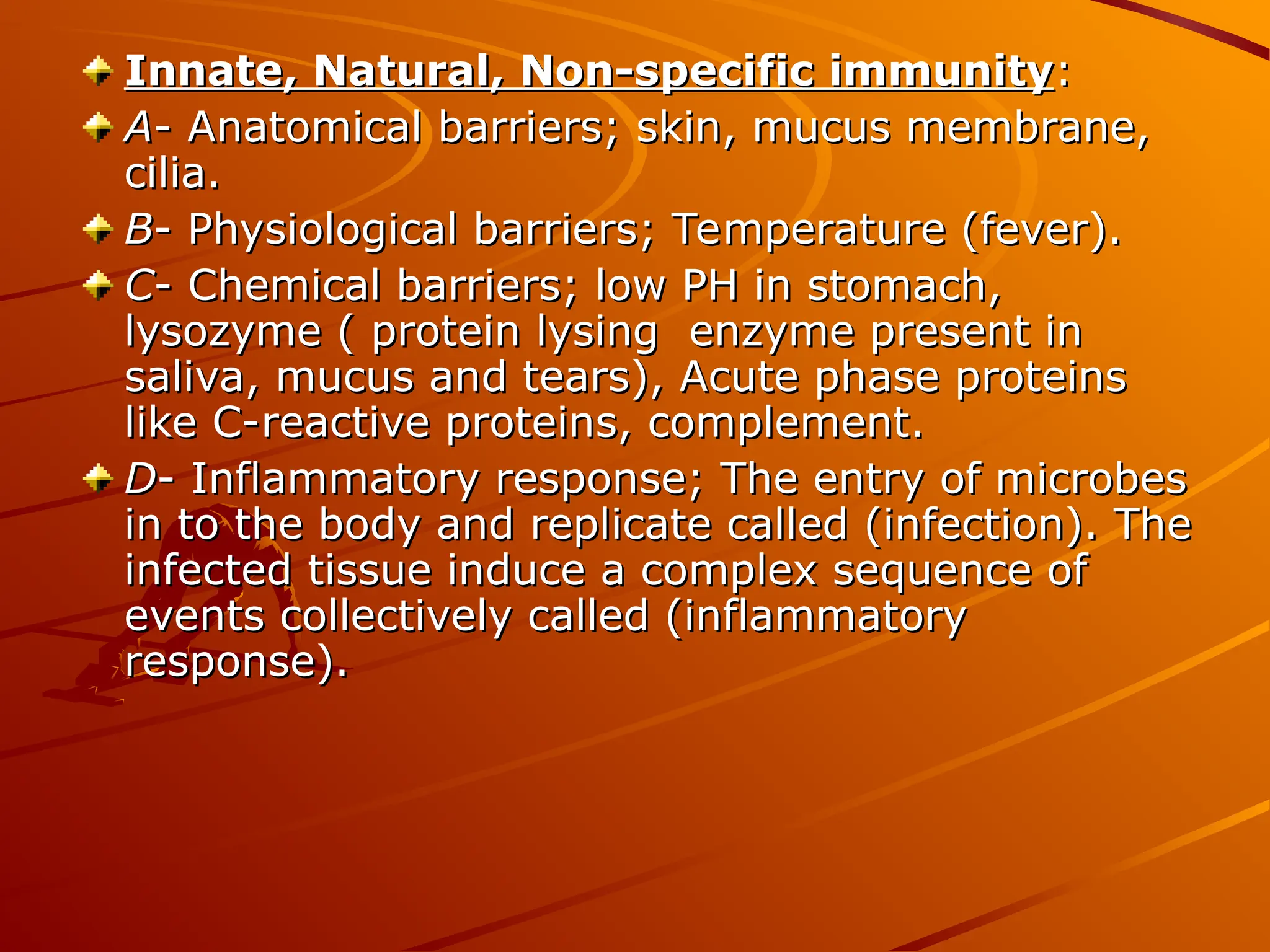 Lecture notes innate immunityLecture notes innate immunity | PPT | Free ...