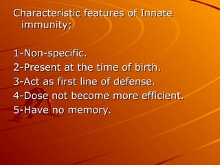 Lecture notes innate immunityLecture notes innate immunity | PPT | Free ...