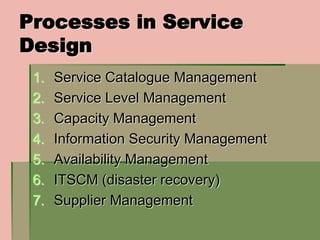 L2 - ITIL v3 - Overview, SV Strategy, SV Design.ppt