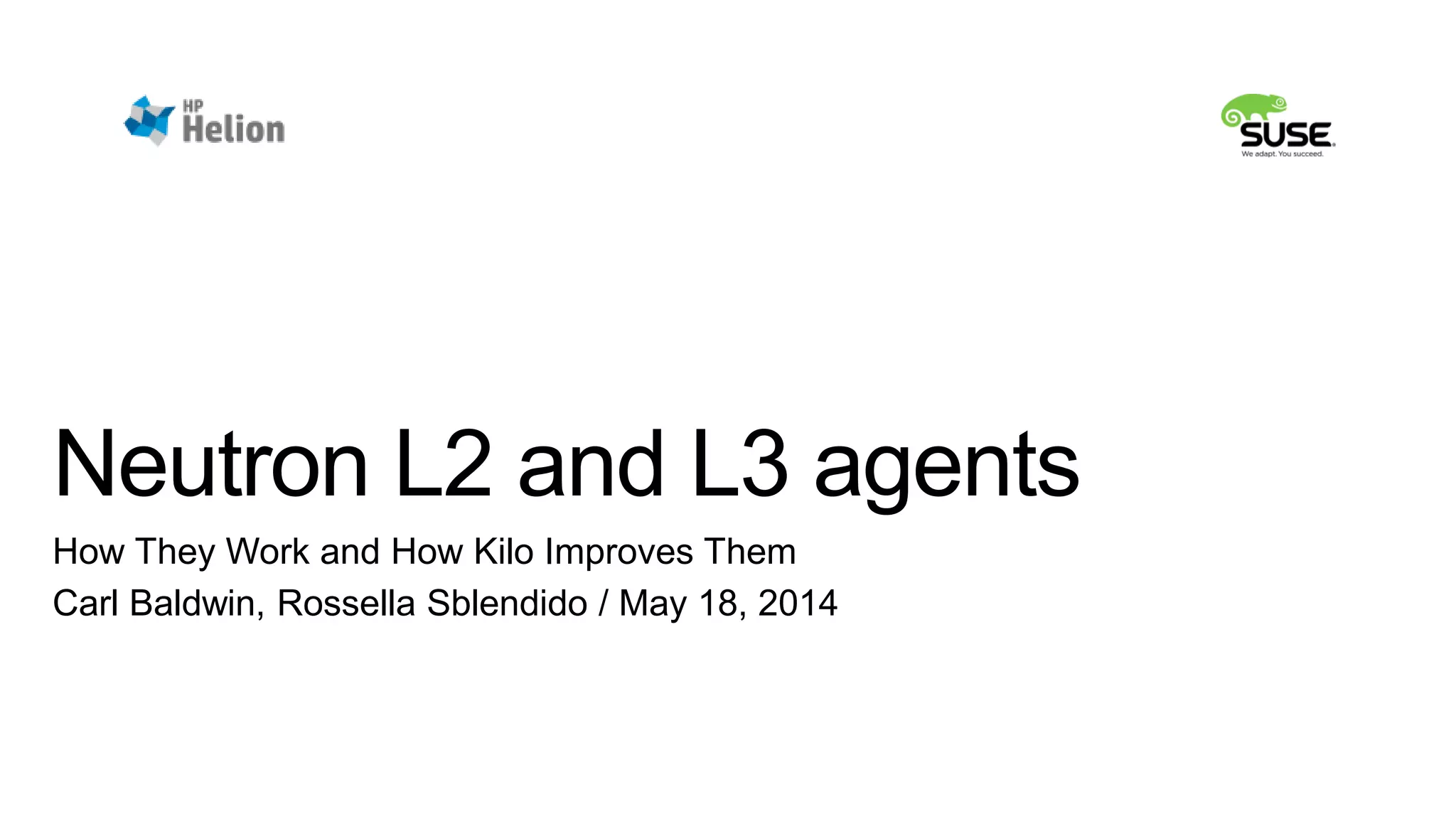 L2 and L3 agent restructure | PPT