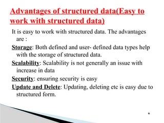 Notes on Types of Digital Data in Data Analytics | PPT